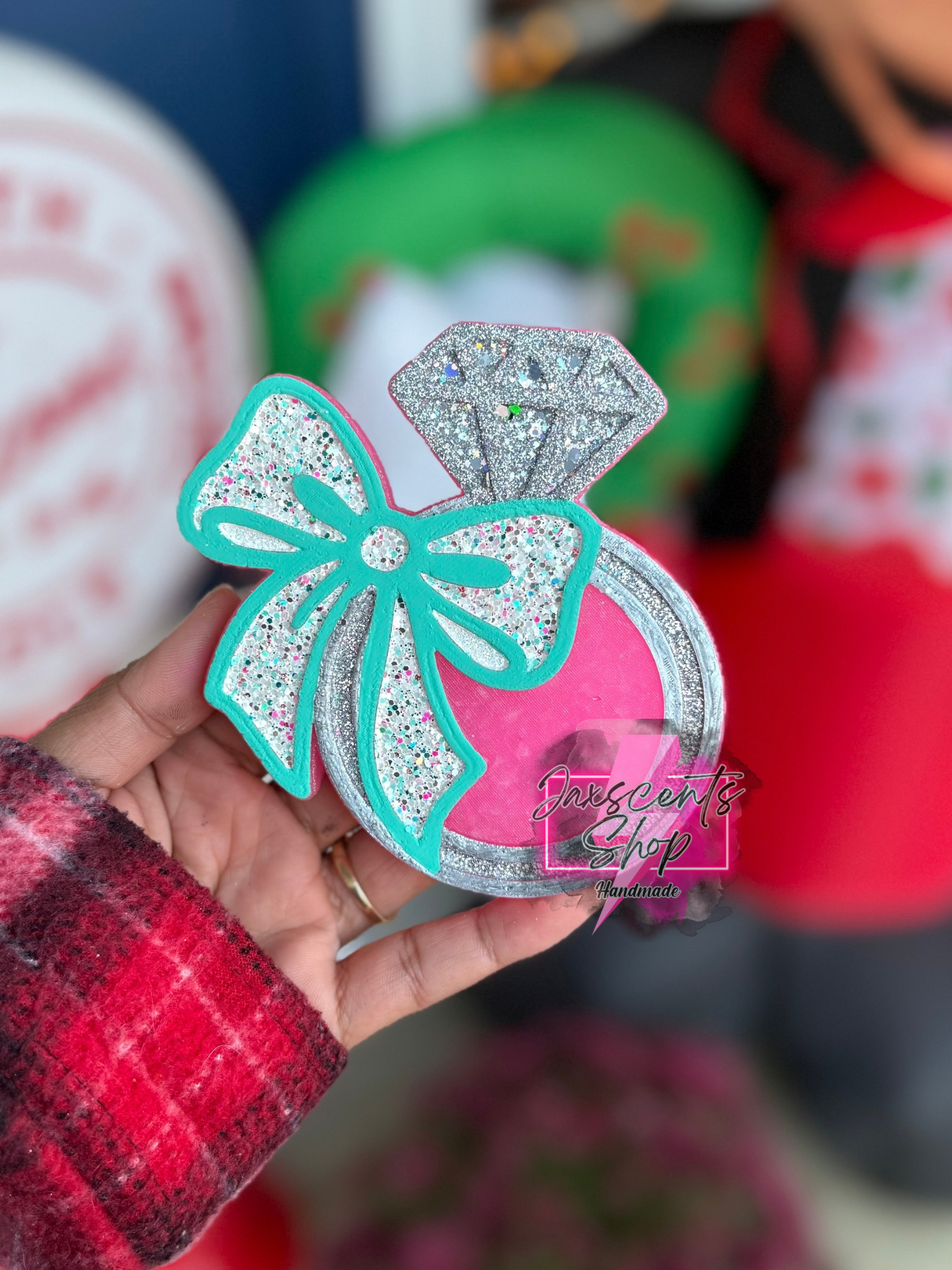 Wedding Ring With Bow Car Freshie – JaxScents Shop